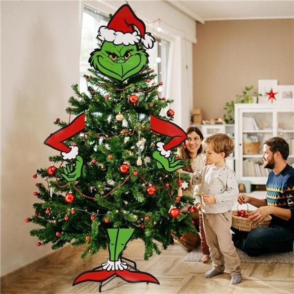 Holiday | Set Of 2 Large Grinch Christmas Tree Topper Grinchmas ...
